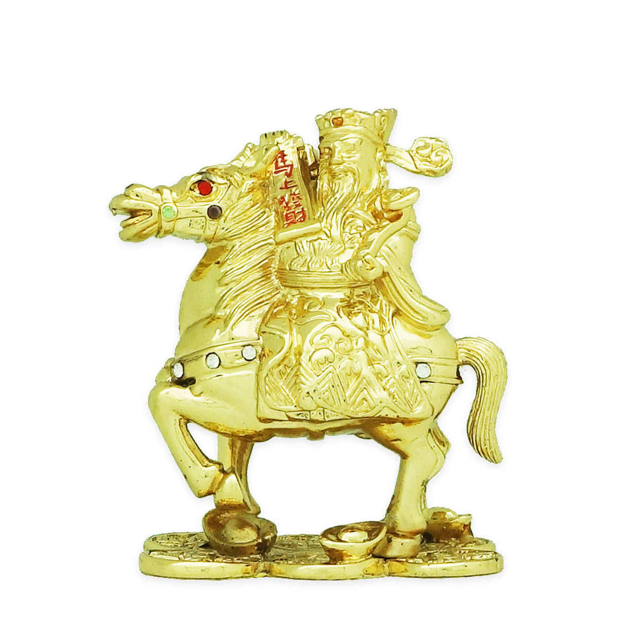24K Rich Wealth God of Grandeur on Horse (Chai Shen Yeh) – FORTUNE WONDER